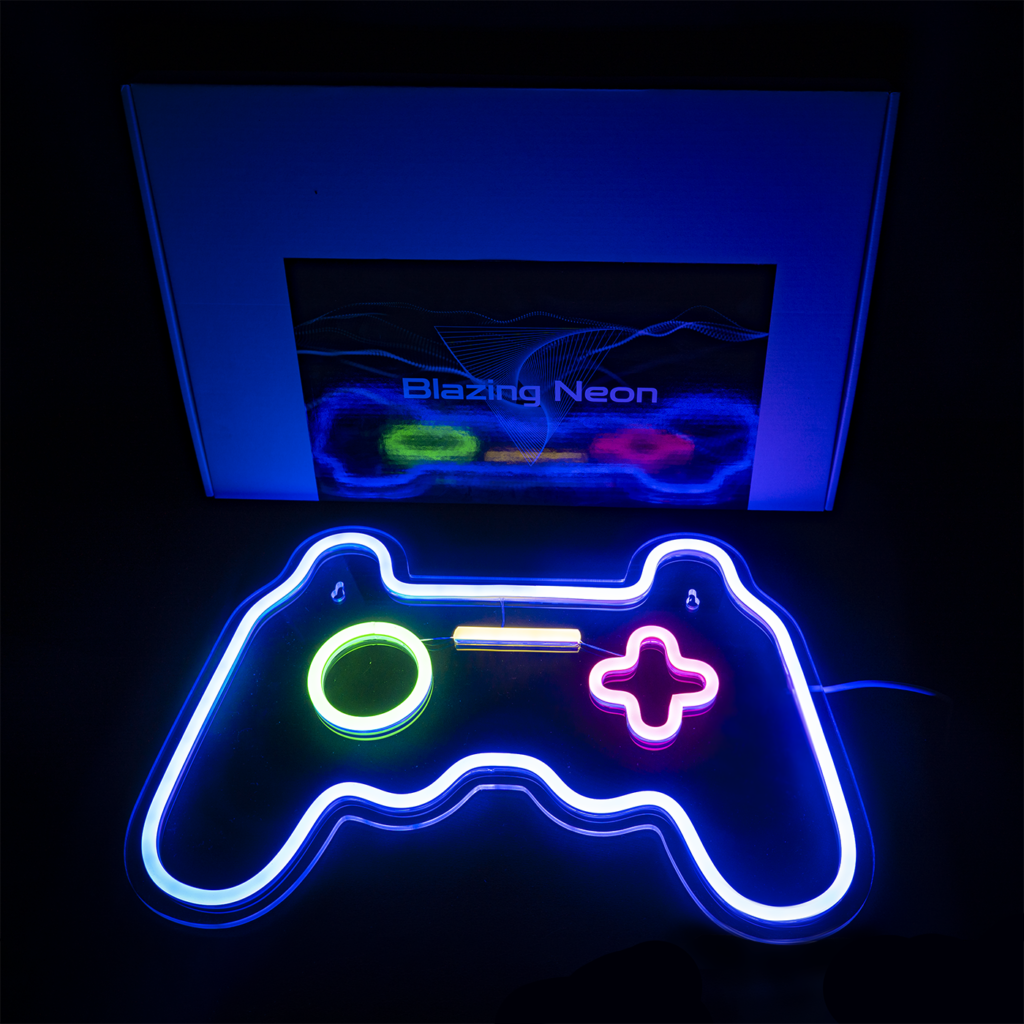 Neon Wandlamp - Playstation Controller Neon Wandlamp - Inclusief 2 ...