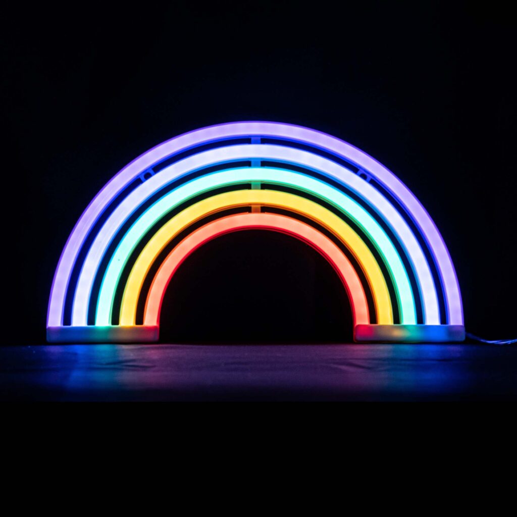 Blazing Neon Wandlamp - Neon Wandlamp Regenboog - Sfeerverlichting ...